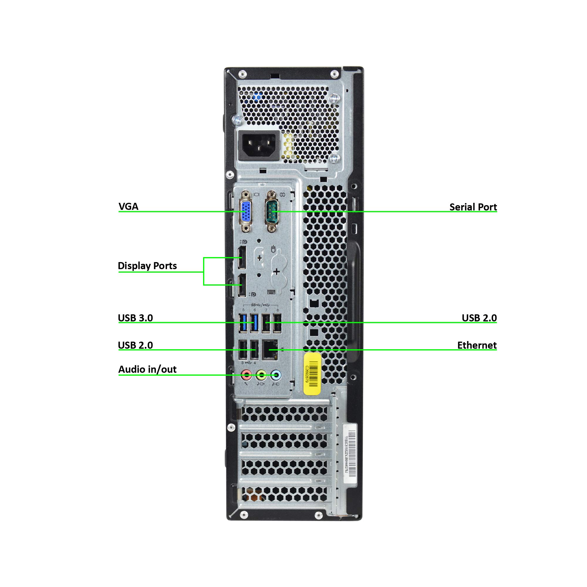 Lenovo ThinkCentre M83-SFF, Core i5-4570 3.2GHz, 16GB RAM, 480GB Solid State Drive, DVDRW, Windows 10 Pro 64bit, (Renewed)