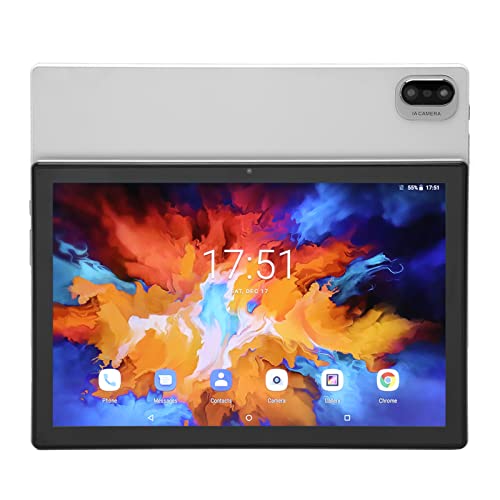 10.1in Tablet, 12GB RAM 256GB, 1920x1200 MT6755 8 Core, with Mouse Keyboard, 4G Call 5G WiFi, 8800mAh Battery 100β240V US Plug (White)