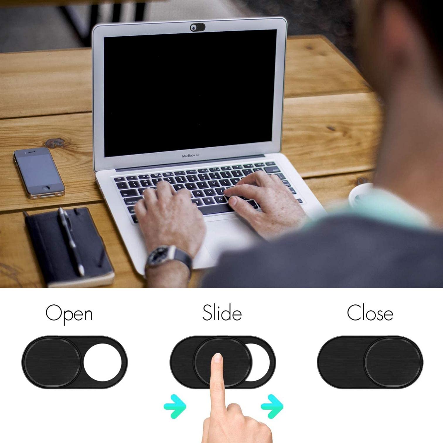 Privacy Camera Cover Security Blocker for Moto G Stylus 5G - Webcam Closure White Compatible with Motorola Moto G Stylus 5G