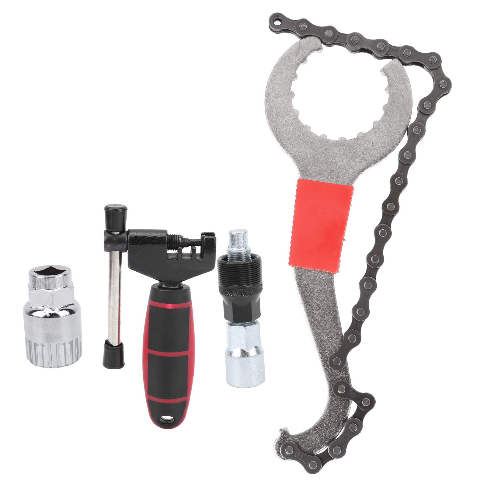 01 02 015 Bike Chain Wrench Puller Tool, Professional Practical Bike Chain Tool 4pcs for Road Bike for Foldable Bicycle for Mountain Bike