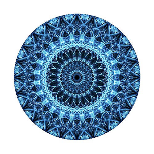 Blue Mandala Pop Mount Socket Cute Designed Divine Mandala PopSockets PopGrip: Swappable Grip for Phones & Tablets