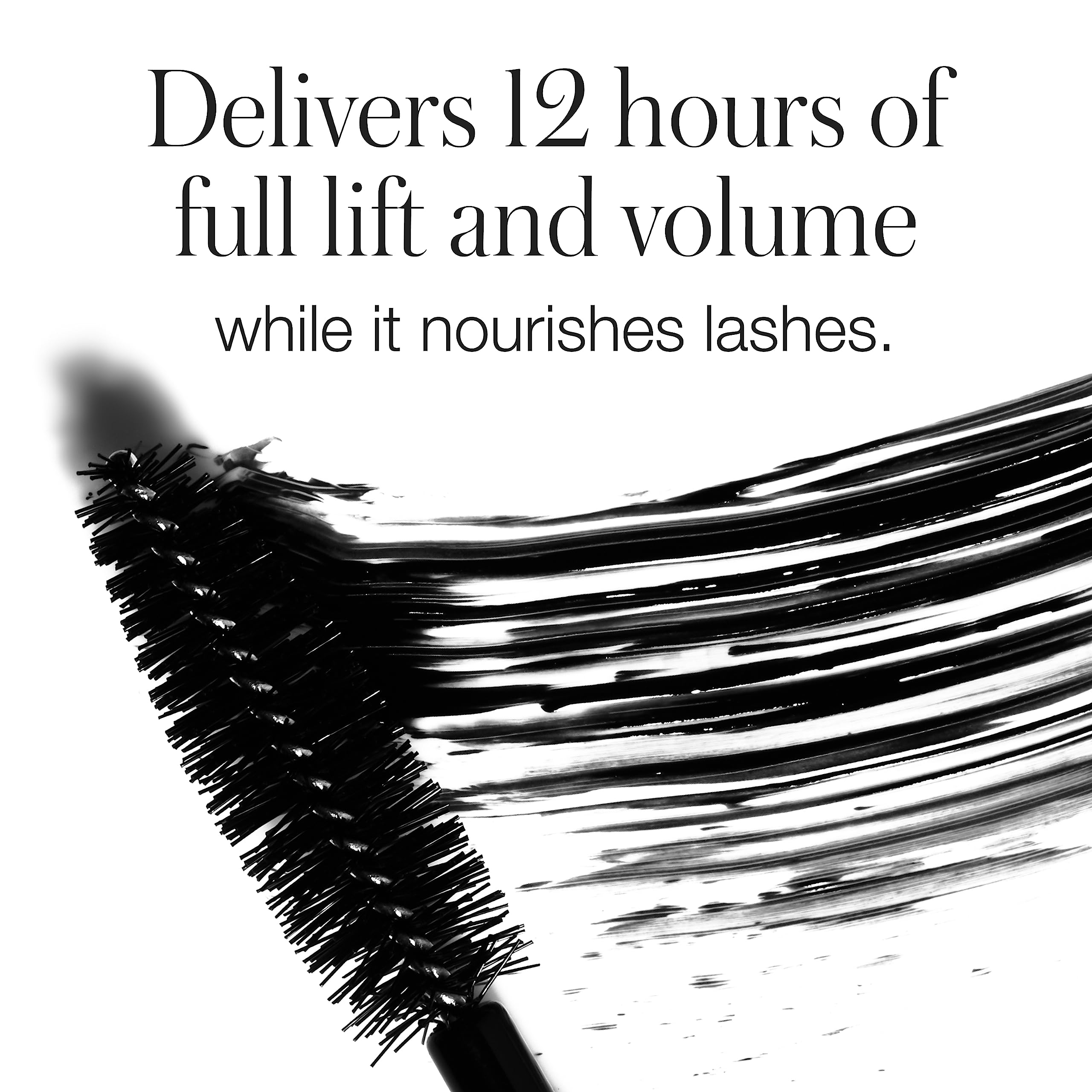 RMS Beauty Straight Up Volumizing Peptide Mascara - Black Mascara, Mascara Black Volume and Length, Eye Makeup Voluminous Mascara Make Up, Volumizing & Lengthening Mascara, Top & Bottom Lash Mascara