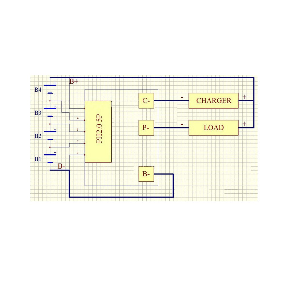 4S 100A 12V LiFePO4 Lithium Battery Board Iron LFP w/Board Charging Controller with Balancing Function (4S 100A 12V)