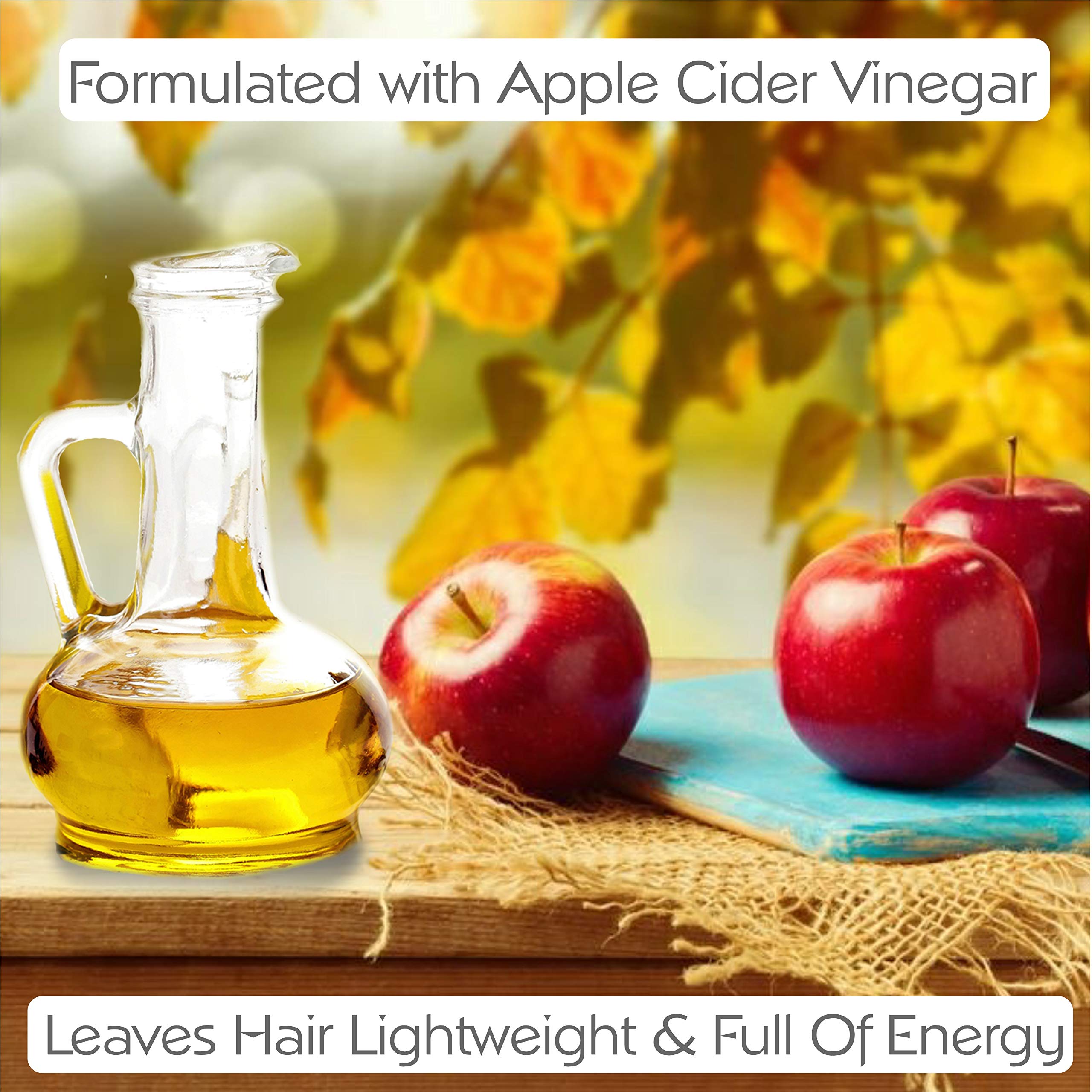 Apple Cider Vinegar Shampoo and Conditioner Set. Sulfate Free Shampoo Conditioner Set for Damaged, Oily Hair. Shampoo & Conditioner Combo Pack to Reduce Dandruff, Frizz, Split Ends,…