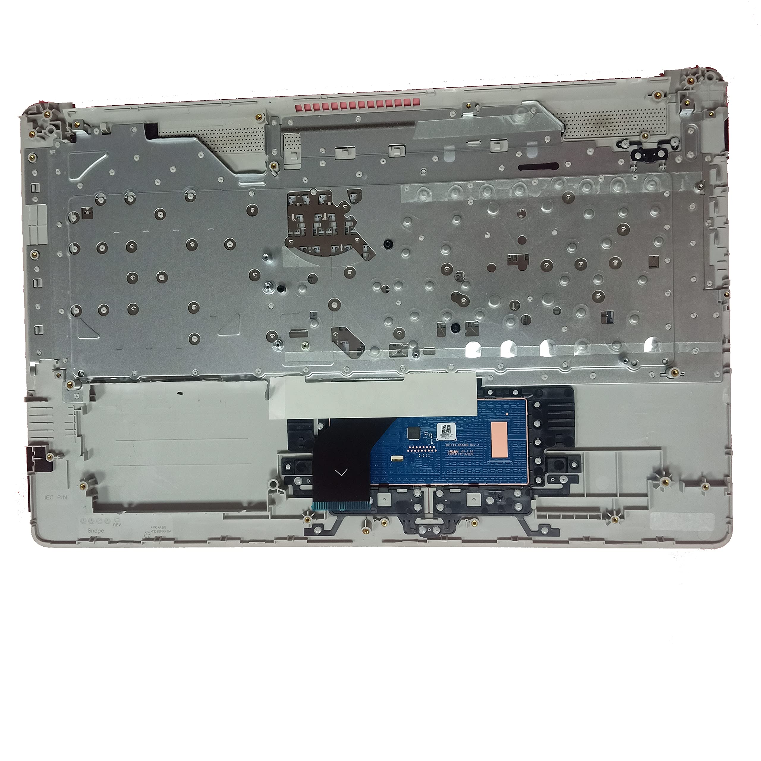 F-HONG ELECTRONIC Replacement for HP 17t-by 17z-ca 17-by 17-ca Laptop Upper Case Palmrest Keyboard Touchpad Assembly Part with ODD L92785-001 Top Cover Sliver 2020 Year, Silver, 17.3 inch
