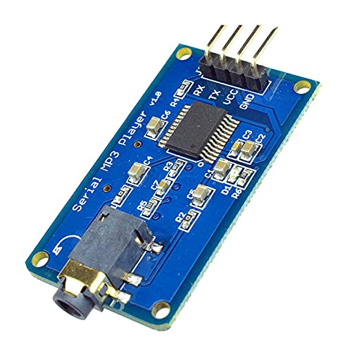 YX5300 UART TTL Serial Control MP3 Music Player Module Support MP3/WAV Micro SD/SDHC Card for Arduino/AVR/ARM/PIC 3.2-5.2V DC
