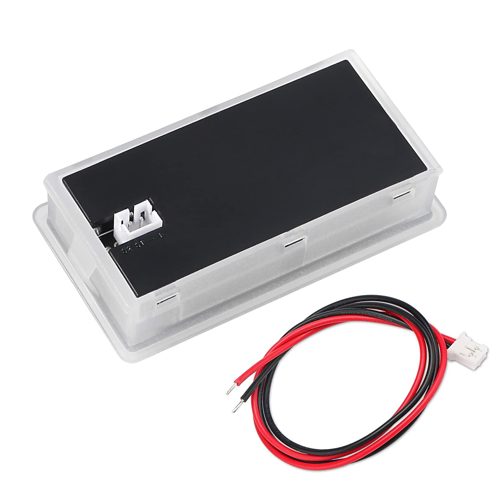 ALMOCN 10-100V Battery Monitor LCD 12V 24V 36V 48V Digital Battery Capacity Voltmeter Tester Percentage Level Voltage Temperature Monitor Meter with Cable