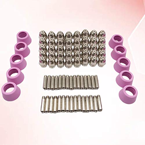 80 PCS/Set Plasma Tip Nozzle Consumables Air Plasma Cutter Suit Kit for Cutting Torch