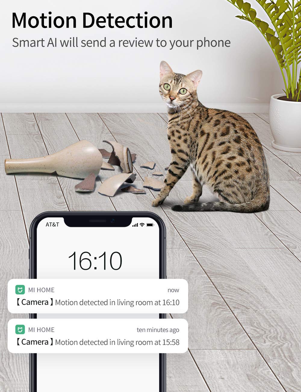 IMILAB Indoor Security Camera, C20 WiFi 1080P Surveillance IP Camera for Pet/Nanny/Baby Monitor, with Human Tracking, Night Vision, 2-Way Audio