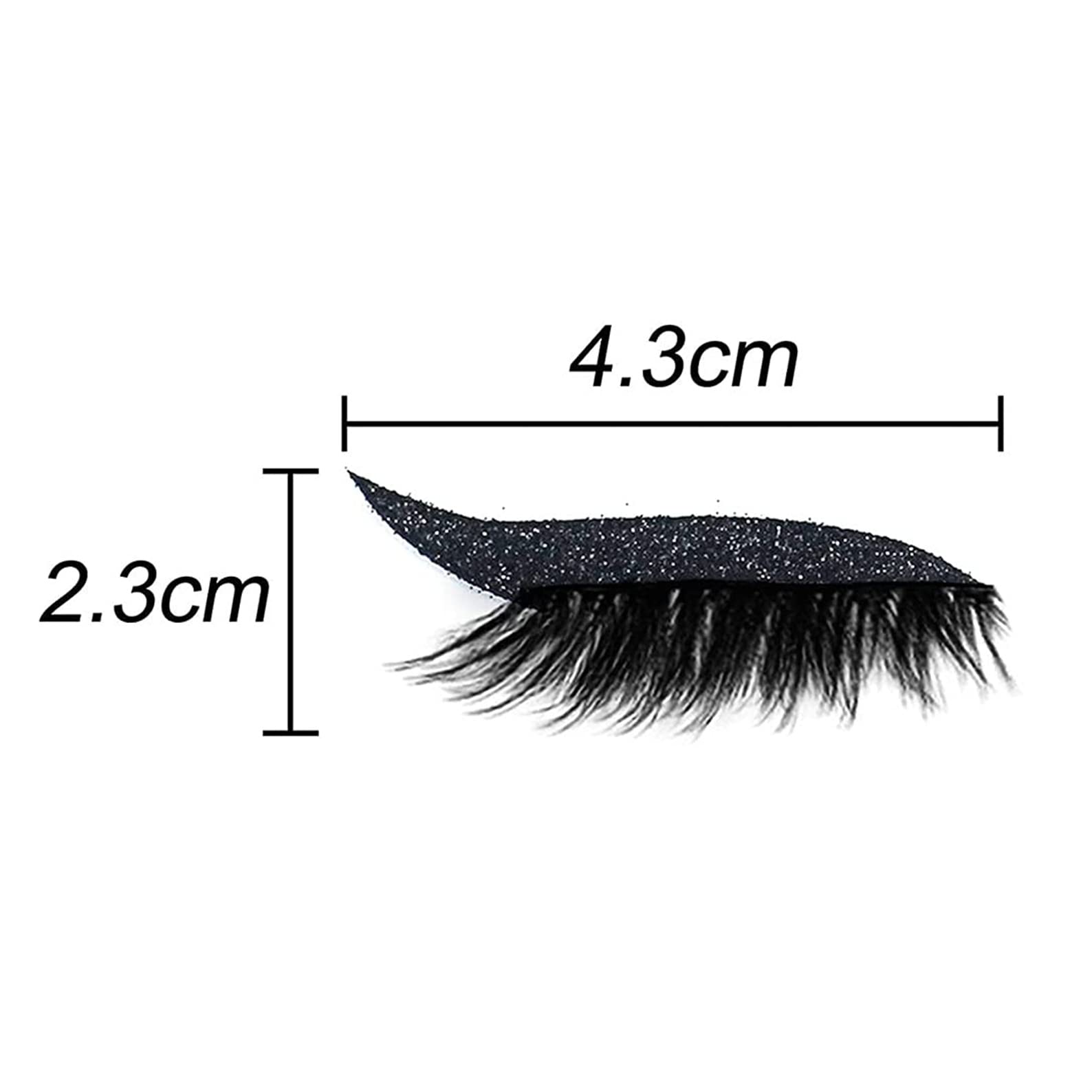 False Eyelashes,Reusable Eyeliner and Eyelash Stickers 7 Color Waterproof Reusable Eyeliner Eyelash Stickers Easy to Use and Remove,Women Make Up Eyeliner stickers