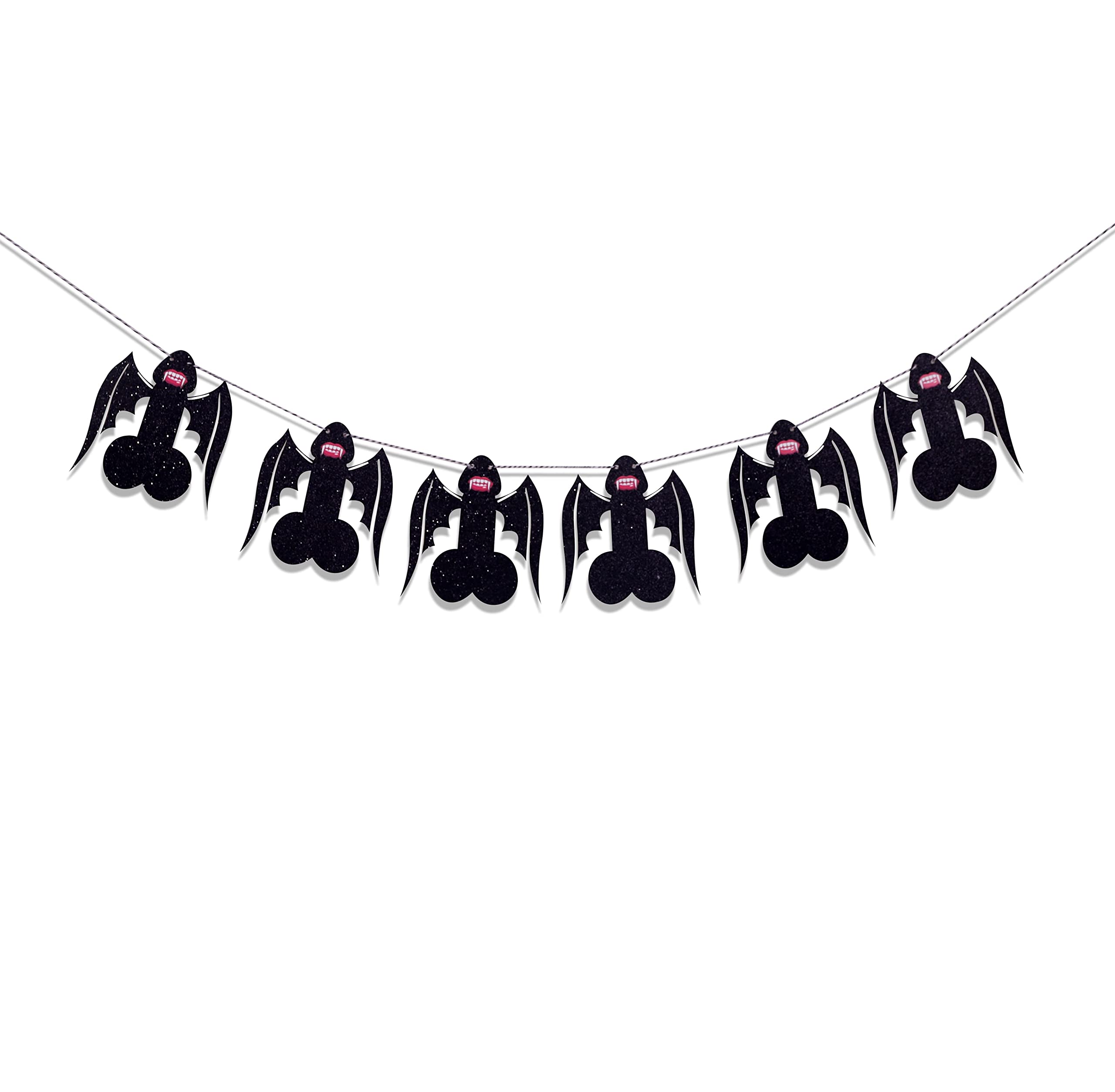 VAVAYAO Halloween Bachelorette Party Vampire Banners,Halloween Themed, Witch Banner Decorations, Enchanting Brides Halloween Bachelorette Party Vampire Banners, Vampires with Wings and Fangs.