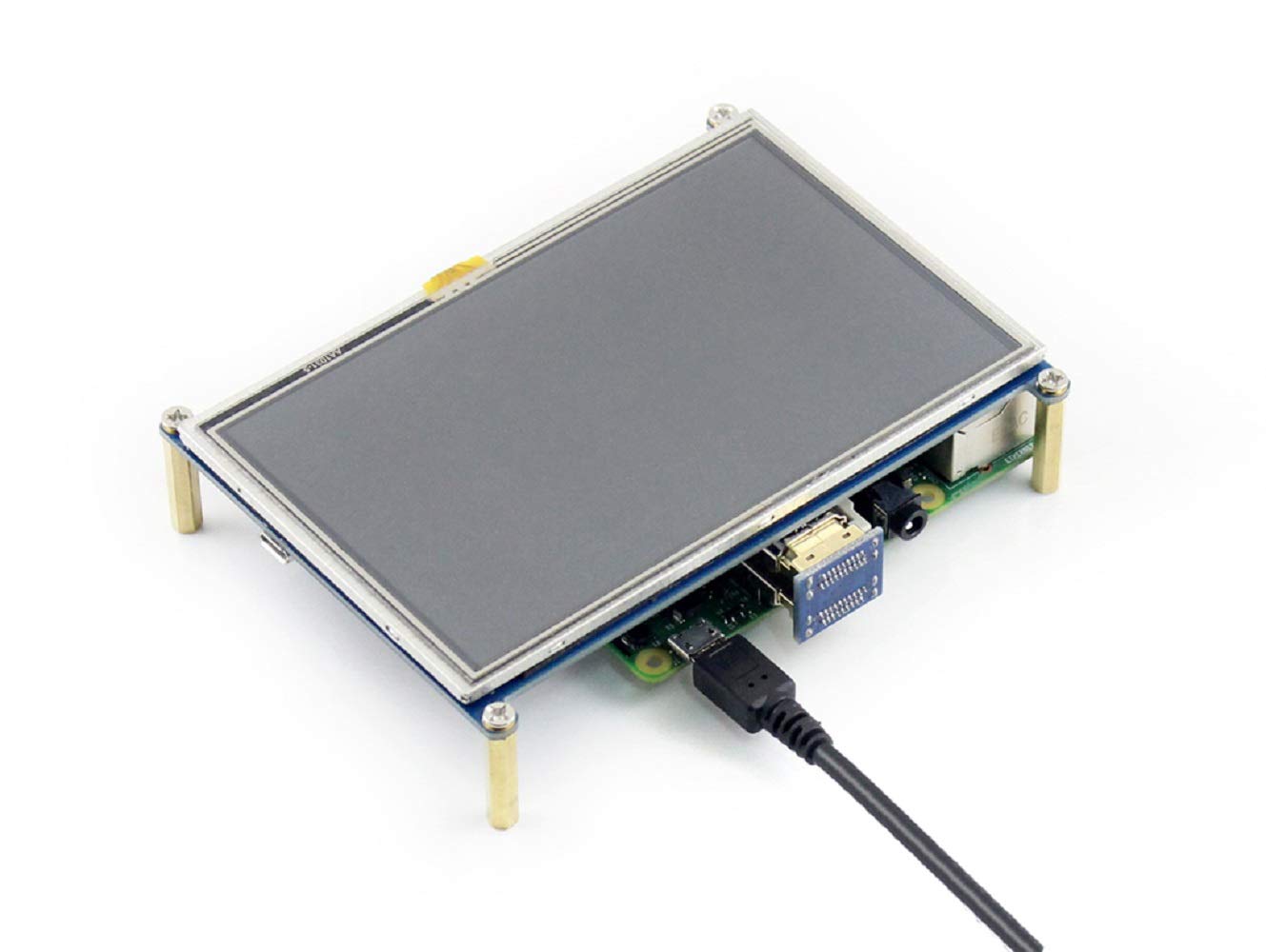 5 inch Resistive Touch Screen TFT Display 800x480 HDMI Interface LCD Direct-Connect with Raspberry Pi 3B+/3B/3A+/2B/B+/A+,Work with Raspbian/Ubuntu/Kali/Retropie