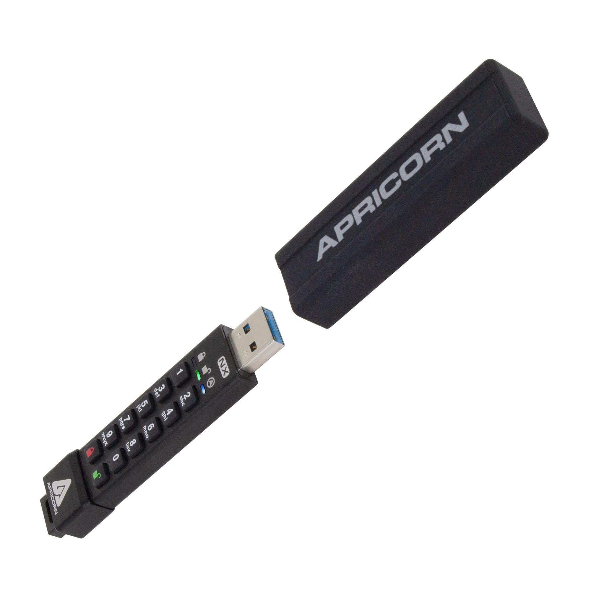 Apricorn Aegis Secure Key 3NX - USB3.0 Flash Drive ASK3-NX-8GB USB Memory 8GB Key Lock HD2239