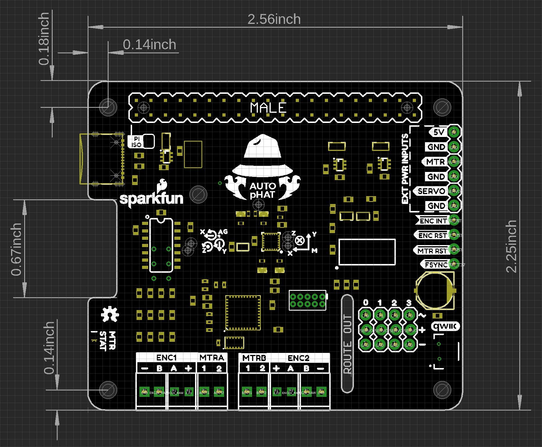 SparkFun Auto pHAT Compatible with Raspberry Pi Google Coral NVIDIA Jetson and More All in One Robotics Package Quickly add functionality to Single-Board Computers Drive 2 Small DC Motors & 4 servos