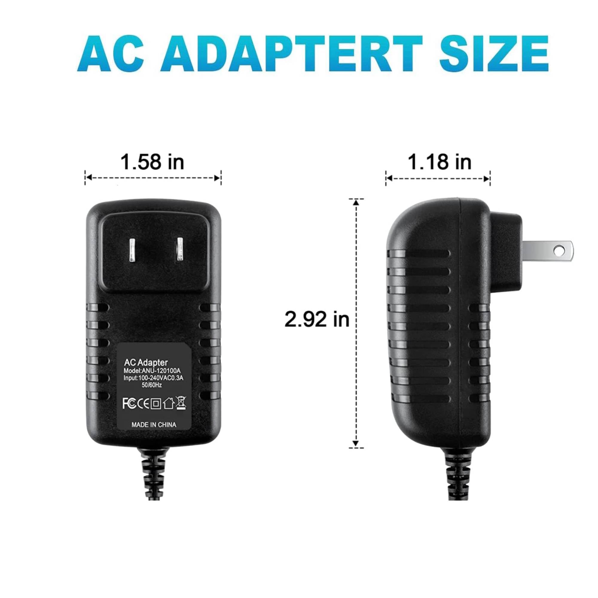 AC/DC Power Adapter Charger Cord for Homedics NMSQ 215 NMSQ 210 2 Neck Massager