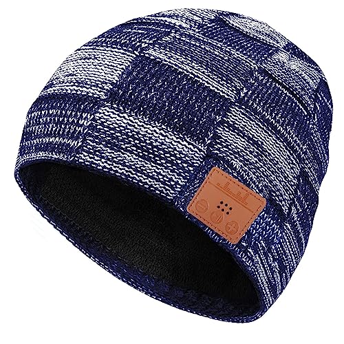 Bluetooth Beanie Hat for Men Gifts - Christmas Stocking Stuffers for Men Gifts Ideas for Teenager Boys Girls Dad Women Adults Boyfriend Tech Gifts Music Beanie with Bluetooth Headphones