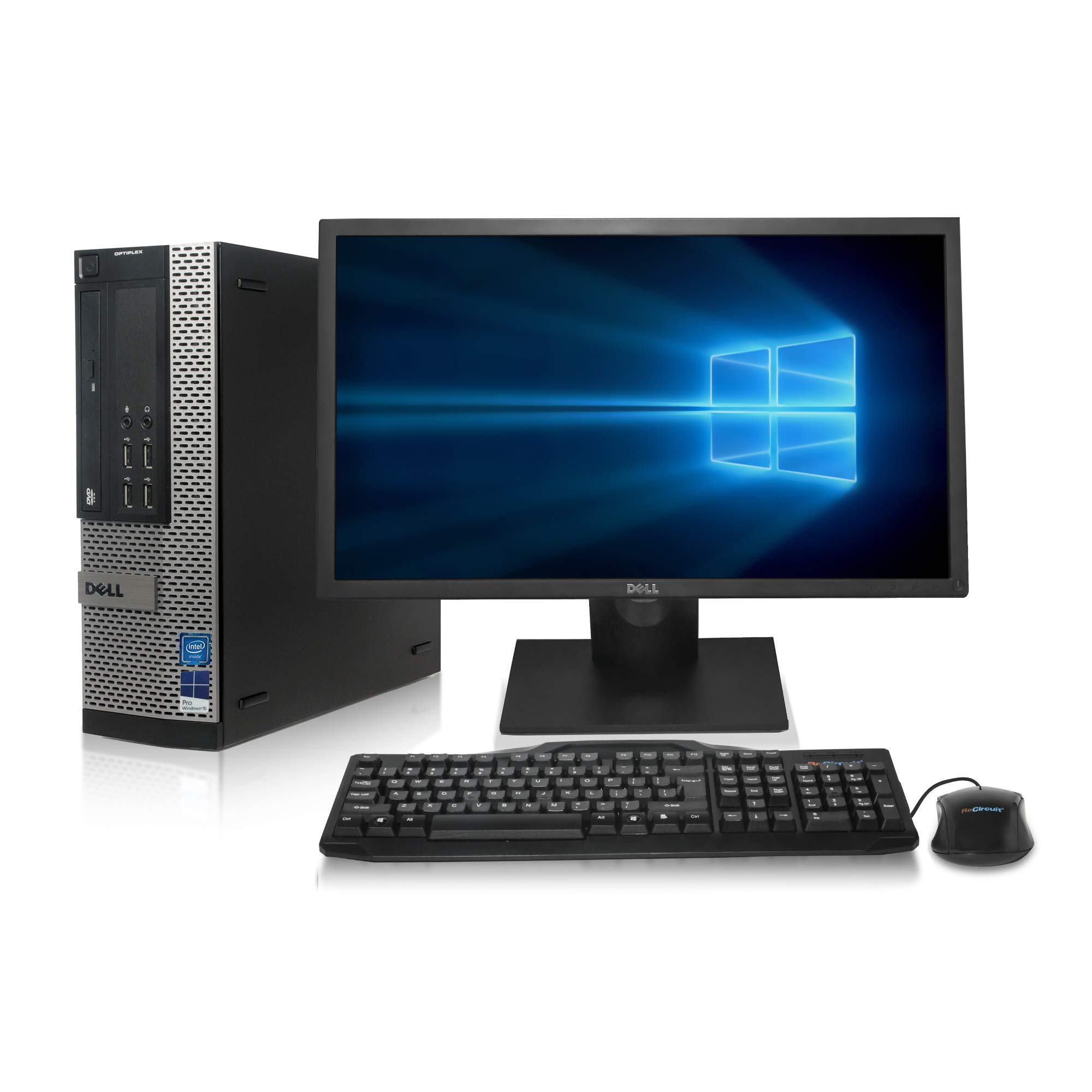 Dell Optiplex 9010 Desktop Computer- Intel Core i7 3.4GHz, 8GB DDR3, New 1TB SSD, Windows 10 Pro 64-Bit, WiFi, DVDRW + New Dell Full HD 22 inch LED Monitor (Renewed)