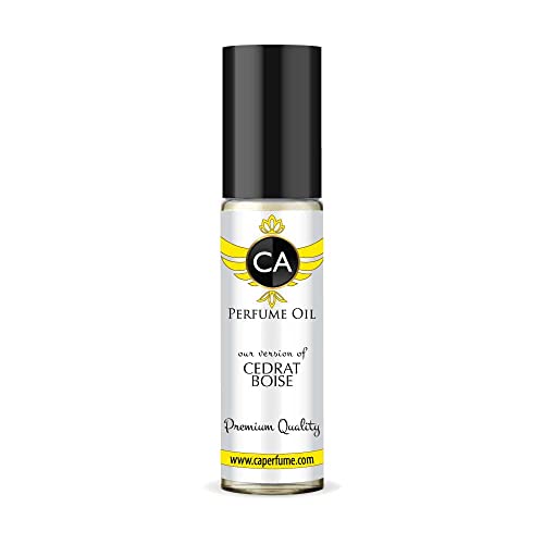 CA Perfume Impression of Cedrat Boise For Women & Men Replica Fragrance Body Oil Dupes Alcohol-Free Essential Aromatherapy Sample Travel Size Concentrated Long Lasting Attar Roll-On 0.3 Fl Oz/10ml
