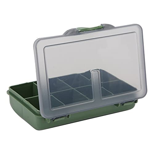 01 Fishing Lure Boxes, PP Plastic Fishing Accessory Box Bait Storage Case Fishing Tackle Accessory Box Mini for Fishing(8 Cells)