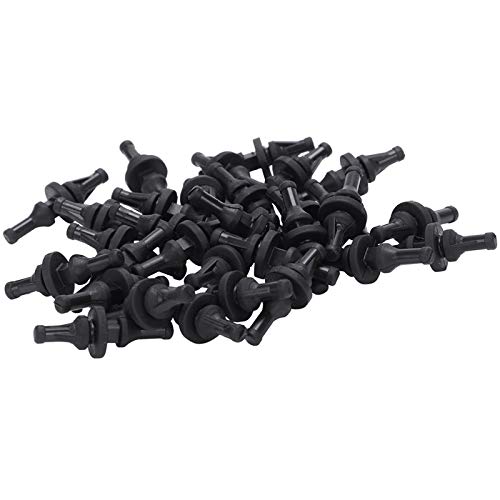 32 PCS Rubber Anti Vibration Mount Screw Pin Rivet for PC Case Fans Anti Vibration - (Size: Other/Other/Black) SCRW-000147