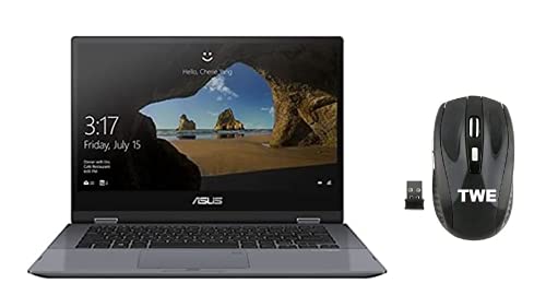 ASUS Vivobook Flip 14" FHD 2-in-1 Touchscreen Laptop | Intel Core i3-8145U up to 3.9GHz | 8GB DDR4 | 256GB SSD | Webcam | Bluetooth | HDMI | Windows 10 Home S | TWE Bundle