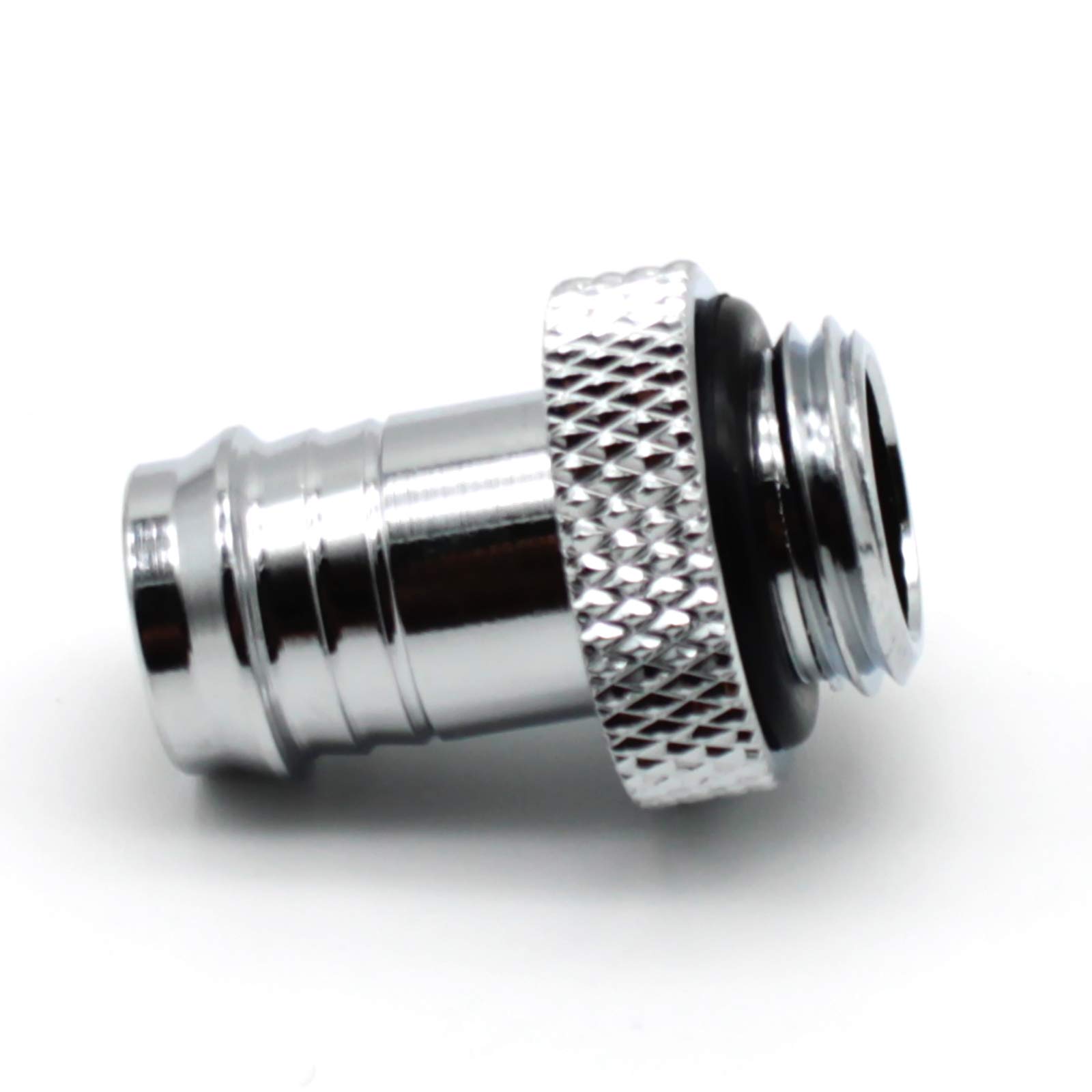 G1/4" to 3/8" Barb Fitting,LBTODH 4pcs Pagoda Barb Elbow Water Cooling Fittings for Computer Water Cooling System(Silver)