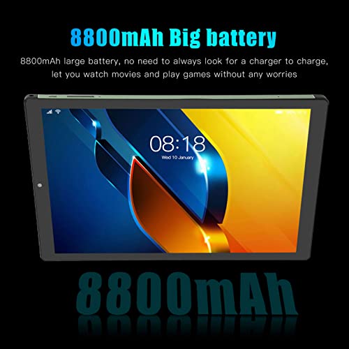 10.1 inch Android Tablet, 3G Phone Tablets 2.4G 5G WiFi, 6GB 128GB, Front 200w Rear 500w, 1960x1080 HD IPS Screen, 10 Core Processor, Bluetooth 5.0, GPS, 8800mah Lithium Battery, Tablet PC(#1)