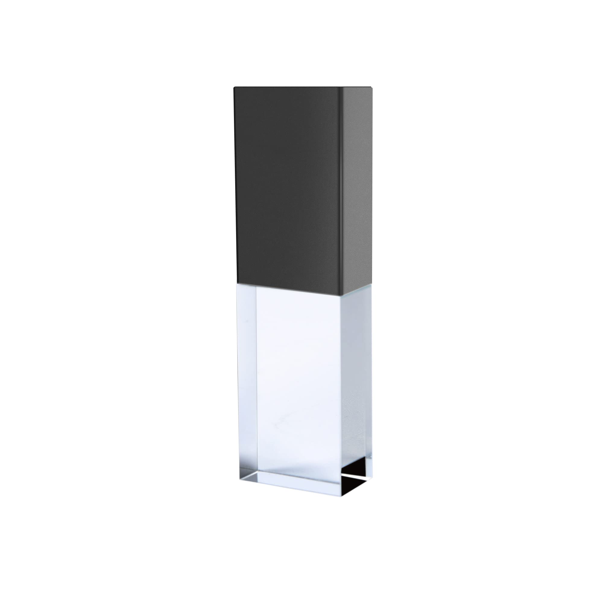 32GB USB 2.0 Flash Drive Novelty Crystal LED Light Glass Transparent Rectangle Shape Pen Drive Thumb Drive Memory Stick Memoria USB Pendrive Wedding Gift