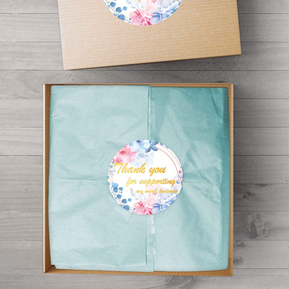 1''/25mm Thank You Stickers, 500pcs Circle Adhesive Label Per Roll, for Sealing,Wedding,Birthday and Party (1inkaqi)