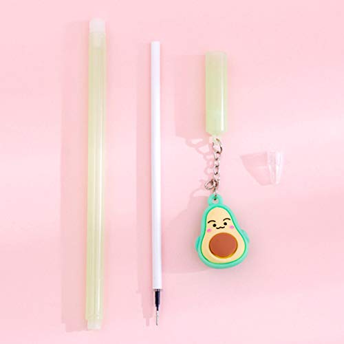 4pcs Gel Pens Set Avocado Pendant Gel Ink Pen Fine Point Pens Ballpoint Pen for Office School Stationery Wring Gift