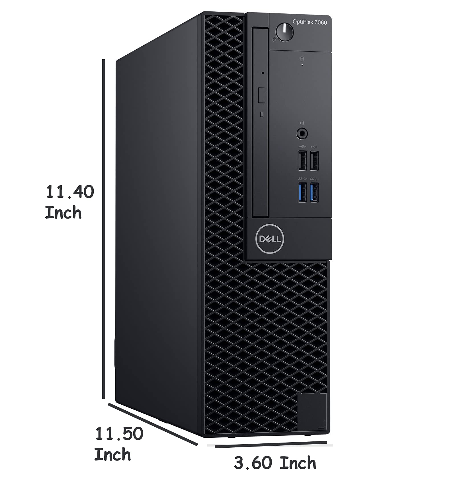 Dell Optiplex 3060 SFF Computer Desktop PC, Intel Core i5-8th Gen Processor, 16GB DDR4 Ram, 256GB NVMe Solid State Drive, HDMI, Nvidia GeForce GT 1030 2GB DDR5, WiFi & Bluetooth, Windows 10 (Renewed)