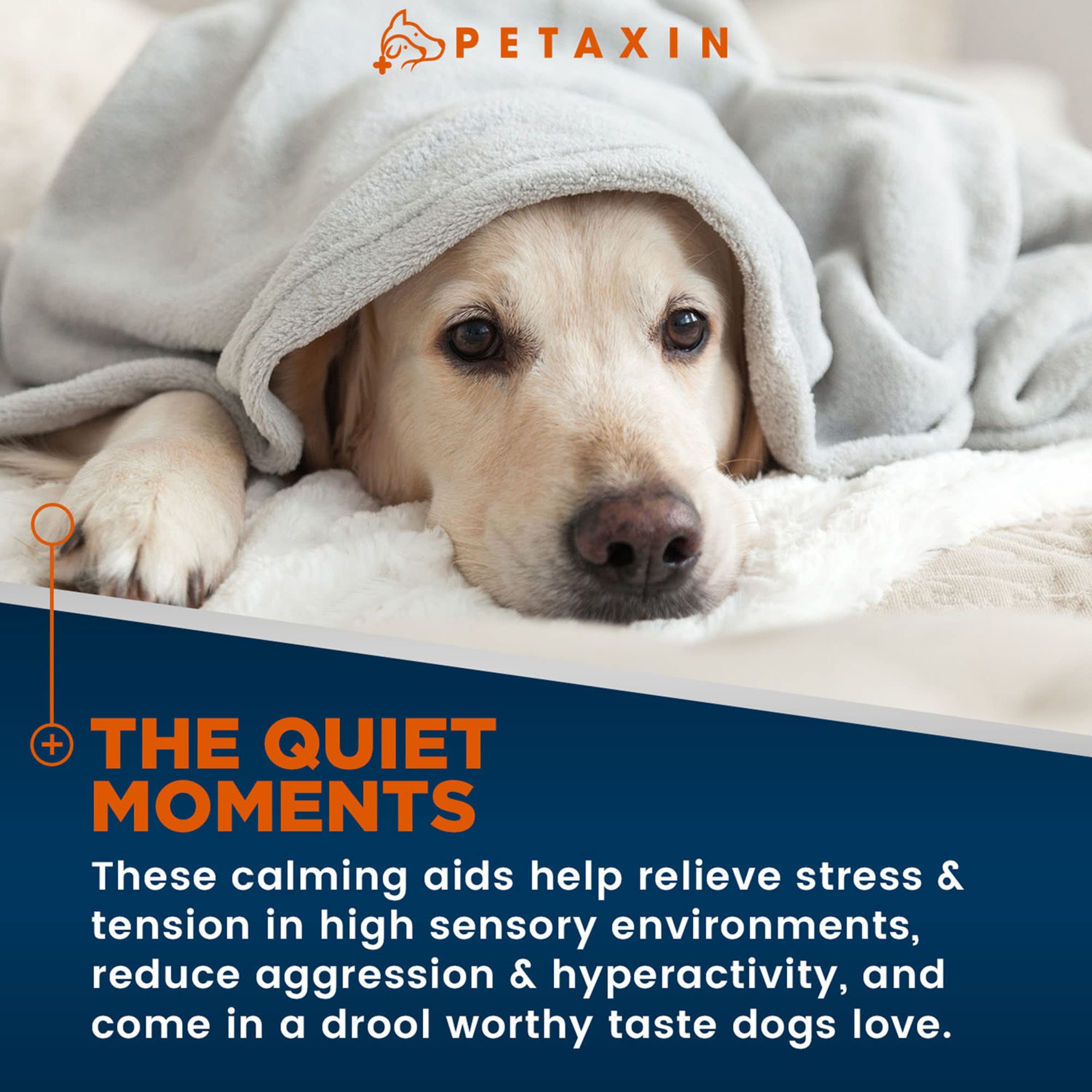 2 Pack Petaxin Calming Treats for Dogs - Stress & Anxiety Relief for Dogs - Supports Calm & Relaxed Behavior - Calming Chews for Dogs with Chamomile, Ginger, & More for Barking, Fireworks - 240 Chews