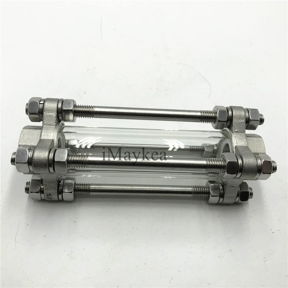 1/2" 3/4" 1" 1-1/4" 1.5" 2" NPT Female Thread Flow Sight Glass Stainless Steel 304 Flow Indicator Water Oil (2" DN50)