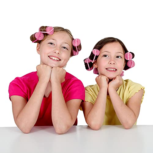 Amzpus 36 Pieces Foam Roller Hair Curler - Flexible Jumbo Foam Sleeping Hair Styling Curlers for Hair Styling, 1.57inch, Pink