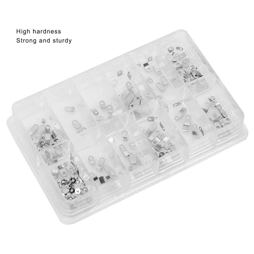 240pcs Watch Case Clamp Adapter Watch Crown Parts for 2824 2836 2846 Housing Movement Fixing Screw Washer