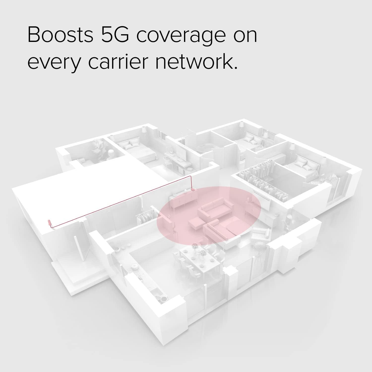 weBoost Home Studio Omni - Cell Phone Signal Booster | Boosts 4G LTE & 5G for all U.S. & Canadian Networks - Verizon, AT&T, T-Mobile & more | Made in the U.S. | FCC Approved (model 471166)