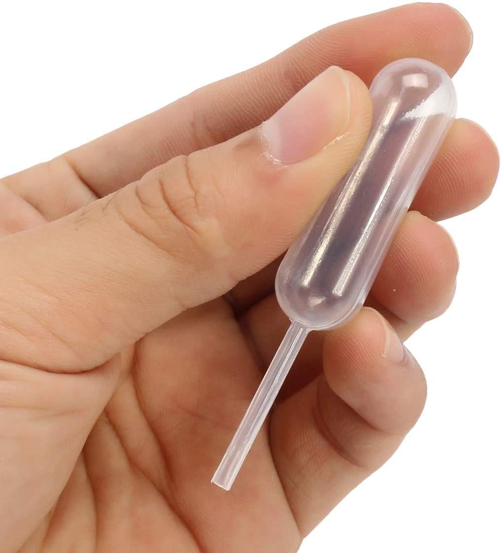400pcs 4ml Plastic Pipettes Squeeze Transfer Pipettes Suitable for Chocolate, Cupcakes, Strawberries and Chocolate, Birthday Party and Holiday Decoration.