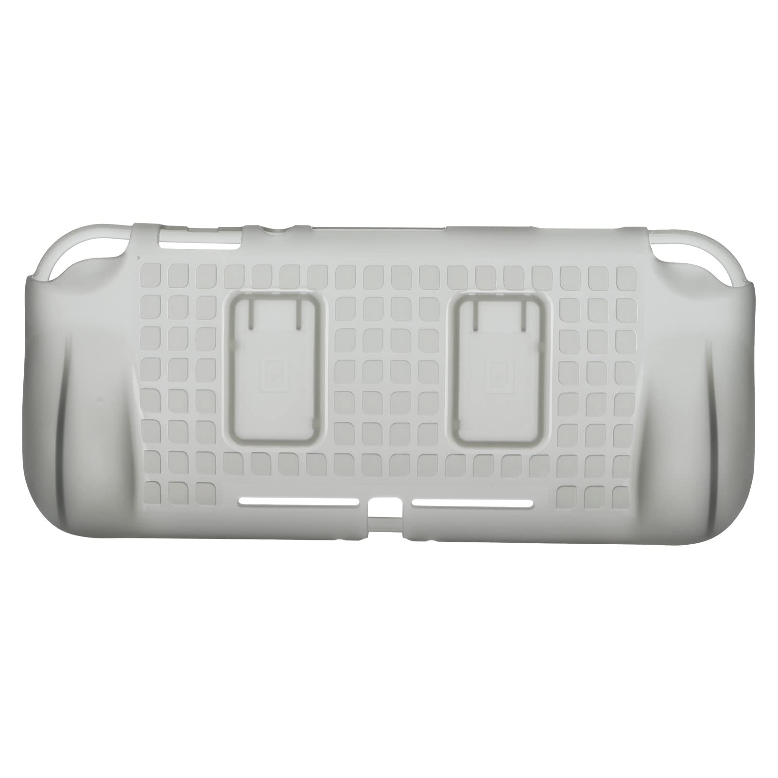 01 02 015 TPU Protective Case, Half Packed Protective Shell Case Elastic 2 Game Card Slots Ergonomics for Switch Lite(Grey)