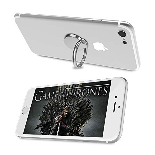 2PCS Cell Phone Ring Holder Finger Kickstand 360°Rotation Ring Grip Universal Mobile Phone Ring for iPhone X 8 7 Plus 6S 6, Samsung Galaxy S6 S7 S8 S8 Plus, Note, LG and All Other Phones(Gunmetal)