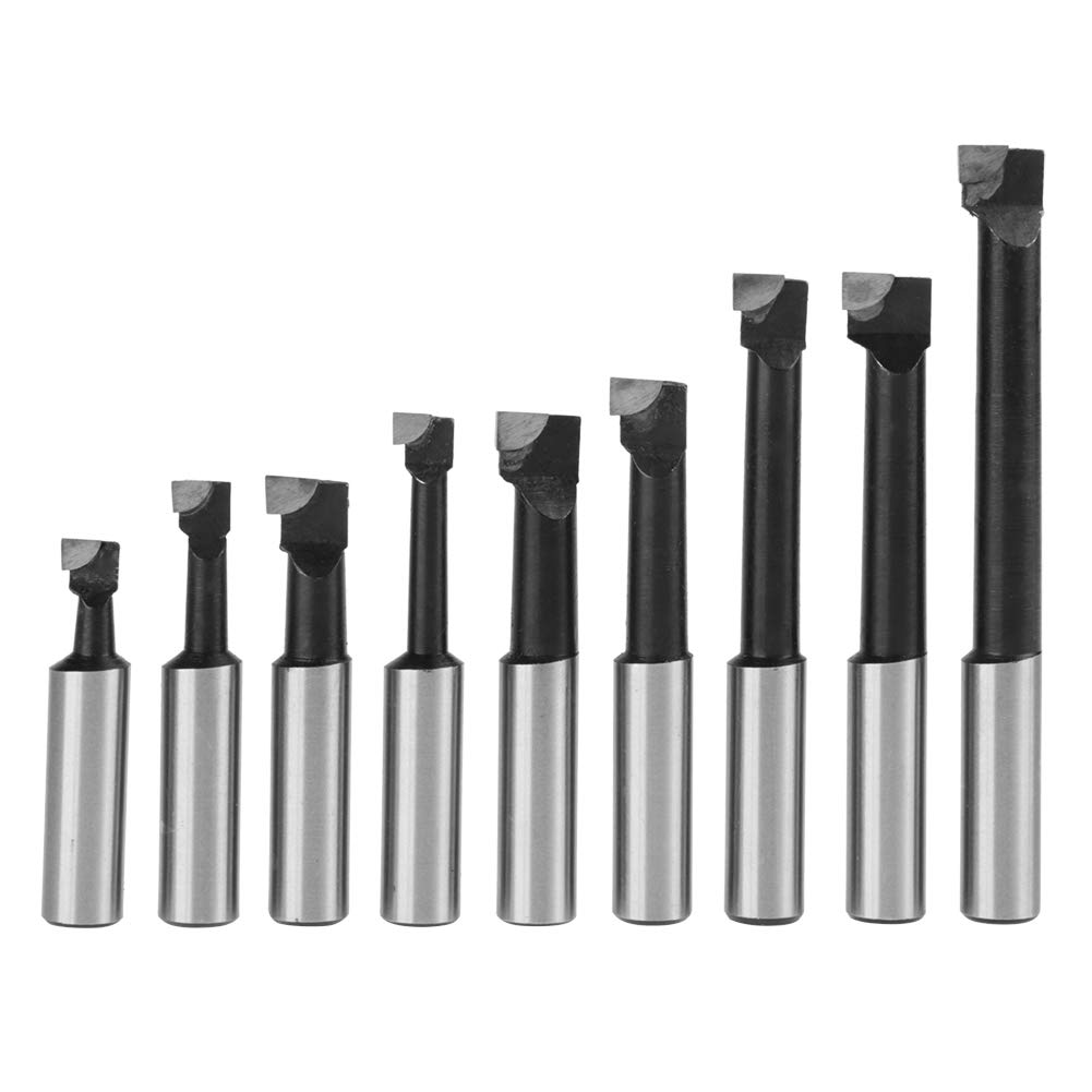 50mm Boring Head Set, 1 Set MT2 -M10 F1-12 Boring Head with 12mm Boring Bars, MT2 M10×1.5 1-1/2"-18UNF Perfect for Milling Machine Accessories
