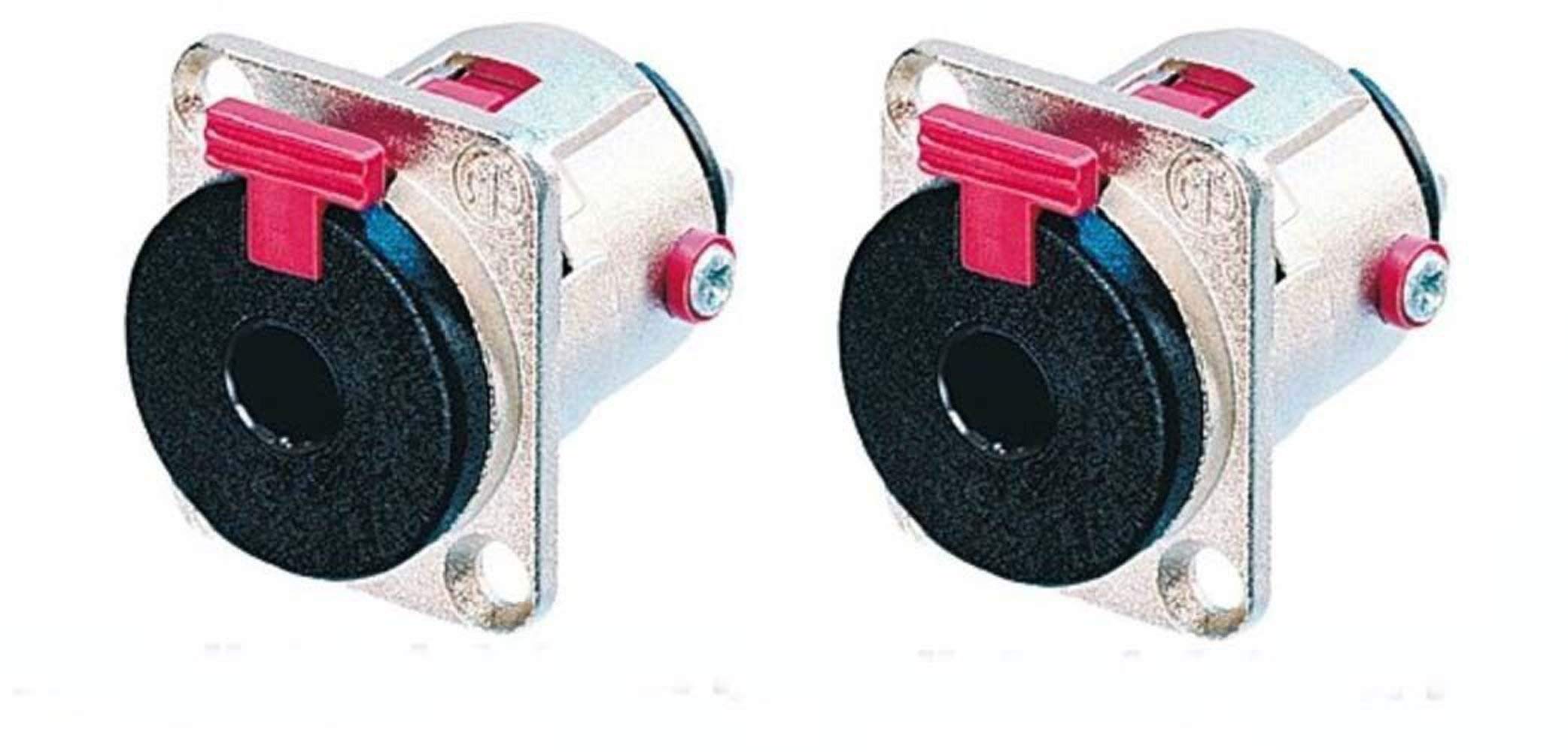 1/4 6.35 mm TRS or TS Locking Guitar/Phone Panel Jack c