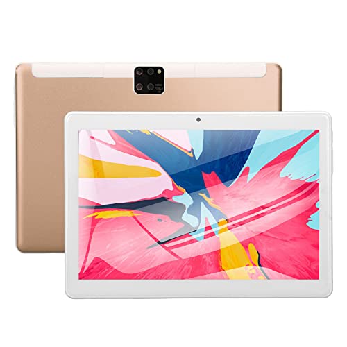 10.1 Inch PC Tablet, 1960x1080 IPS Type C Tablet for 10, 2.4G 5G WiFi Dual Band HD Tablet with Dual Cameras, 10 Core CPU Tablet for Photo, Video, Music