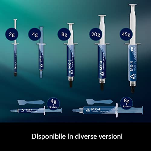 ARCTIC MX-4 (8 g) - Premium Performance Thermal Paste for All Processors (CPU, GPU - PC), Very high Thermal Conductivity, Long Durability, Safe Application, Non-Conductive