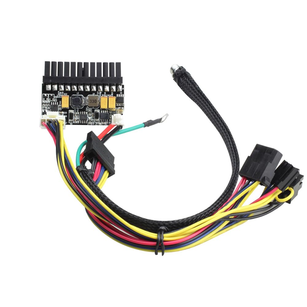 24pin DC ATX PSU 12V DC Input DC 12V 150 watt Pico PSU ATX High Mini-ITX Power Supply with Adapter Board ATX Switch PSU Car Auto for Computer Mainboard and car/Motorcycle