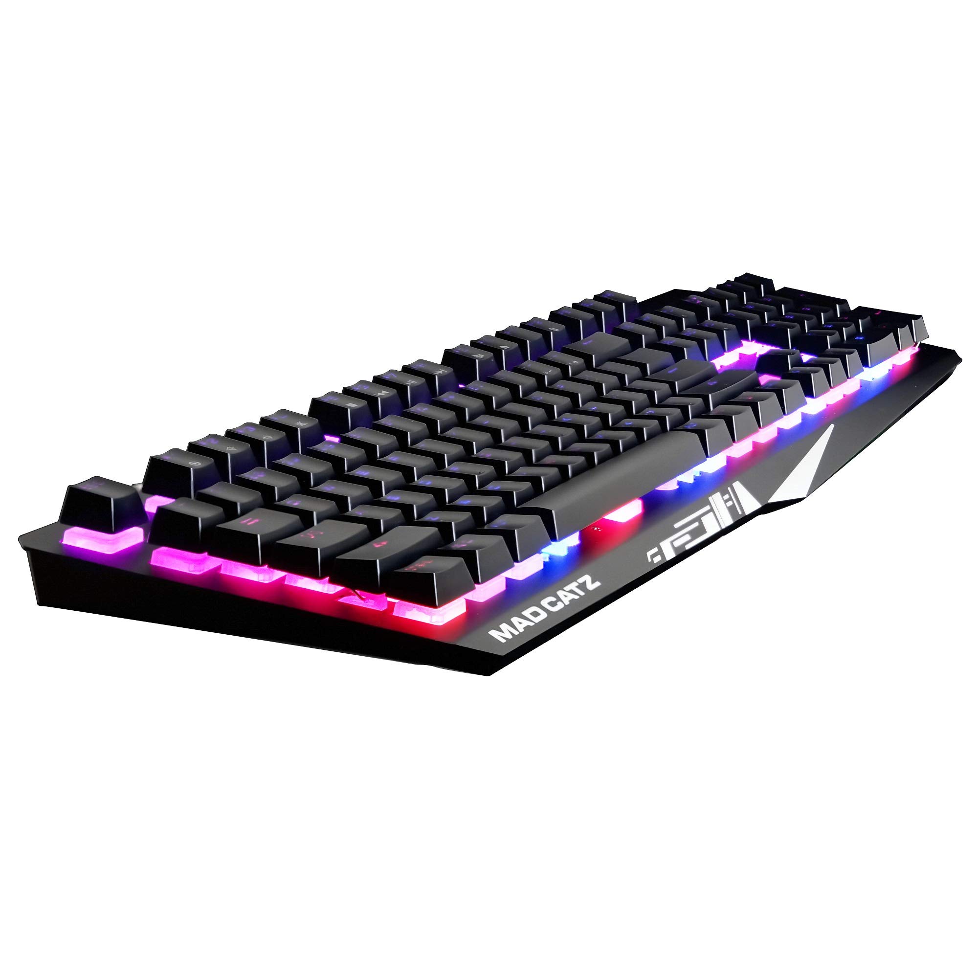 Mad Catz KS13MRUSBL000-0JI Gaming Keyboard, S.T.R.I.K.E. 2, Membrane Gaming Keyboard, English US Layout, 9 Types of RGB Lighting Patterns, Authentic Japanese Product, 2 Year Warranty