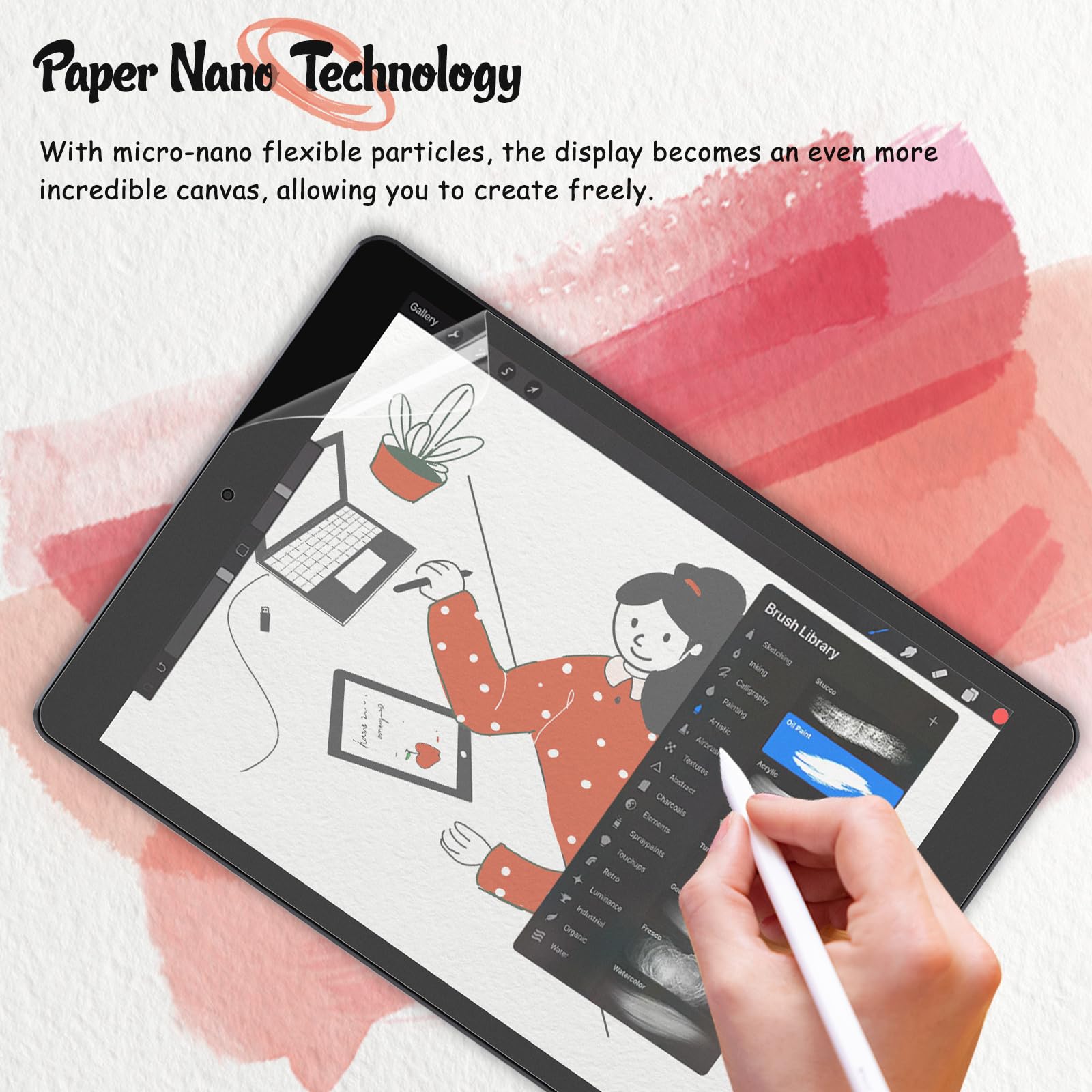 BERSEM 2 pack Paper Screen Protector Designed for Fire HD 10 2021/Fire HD 10 Plus/Fire HD 10 Kids/Fire HD 10 Kids Pro Tablet 2021 Released 10.1 Inch (11th Generation, 2021 Released),Anti-Glare Paper film