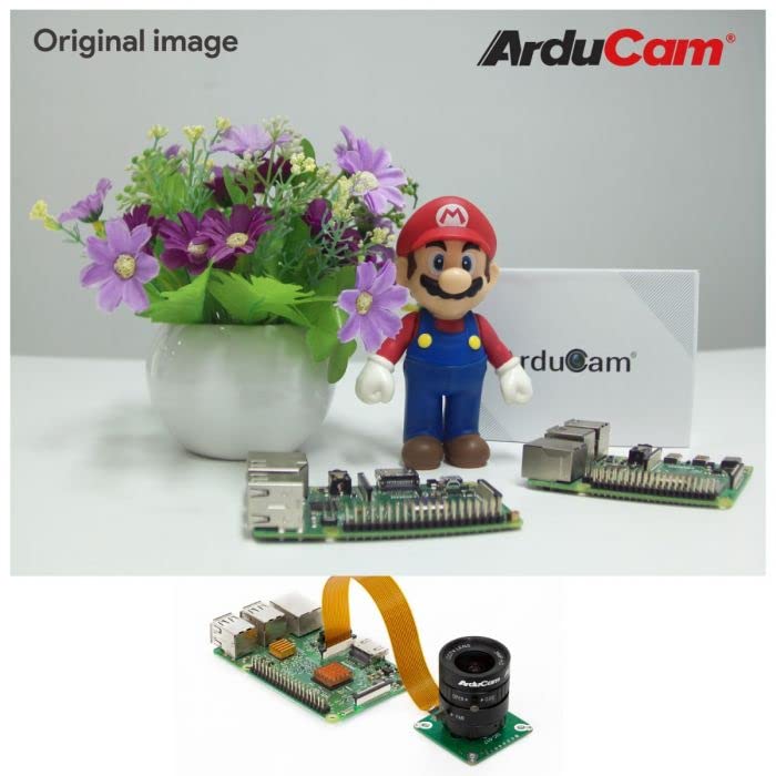 Arducam 12.3MP IMX477 HQ Camera Module with 6mm CS Lens and Tipod Mount Compatible with Jetson Nano,Xavier NX and NVIDIA Orin NX/AGX Orin, and Raspberry Pi CM3/3+ and CM4