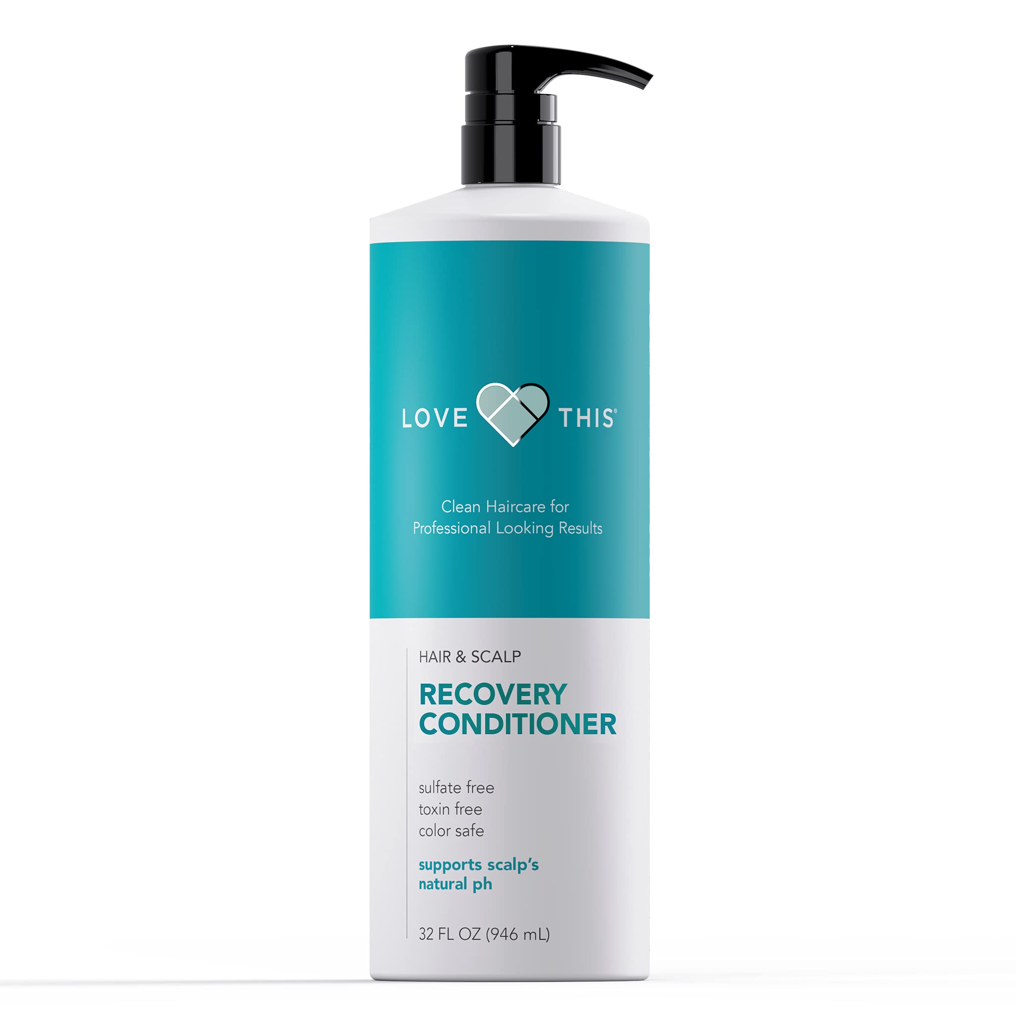 Love This Hair Conditioner for Men & Women - Natural Regrowth | Thinning Anti Hair Loss Treatment for All Hair Types | Moisturizing Shea Butter, Keratin, Argan, Biotin & Zinc - Sulfate Free, 32 Oz