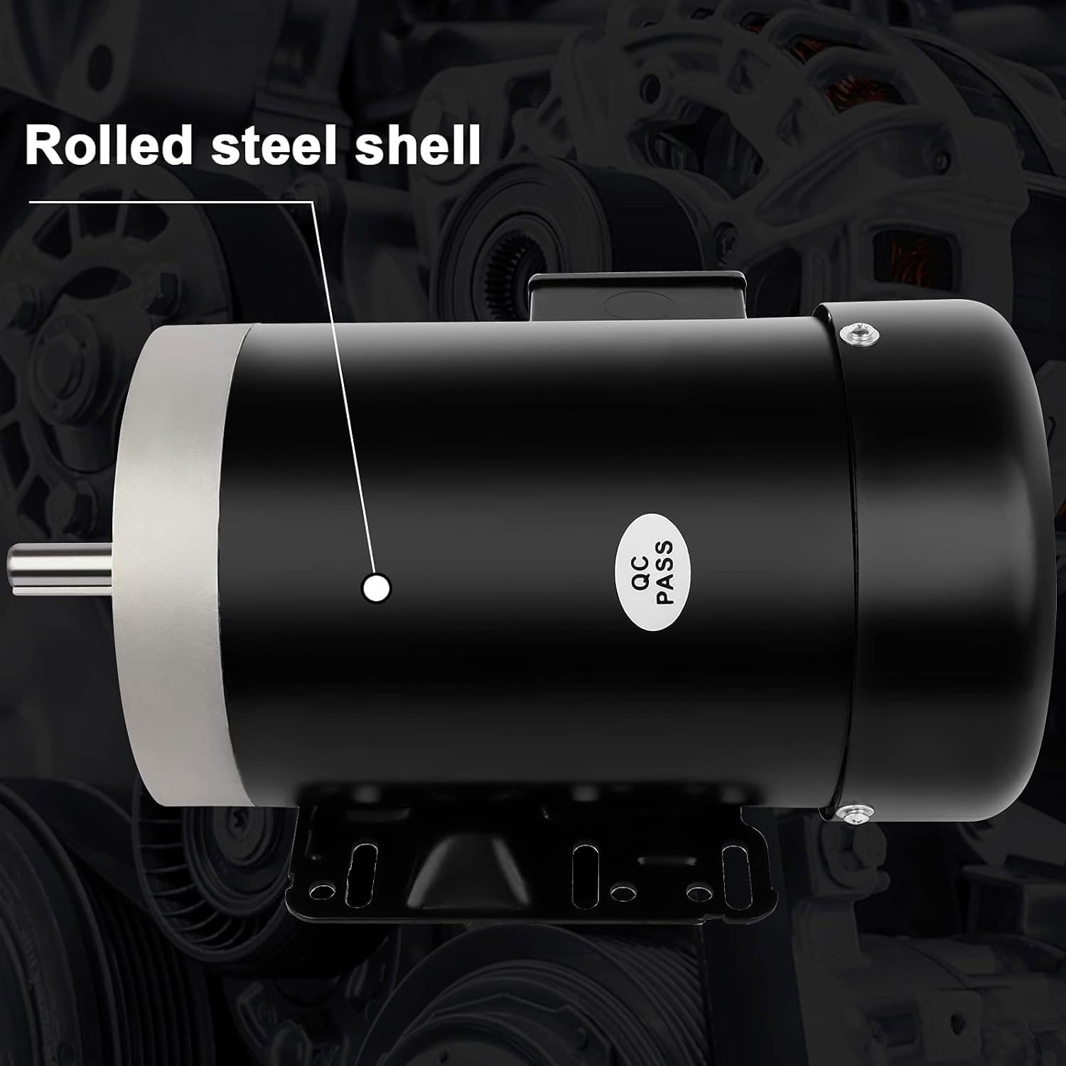 1.5HP Electric Motor 1750 RPM General Purpose Three Phase Motor 5/8" Shaft Diameter 4 Pole 56C TEFC 60HZ 230/460V