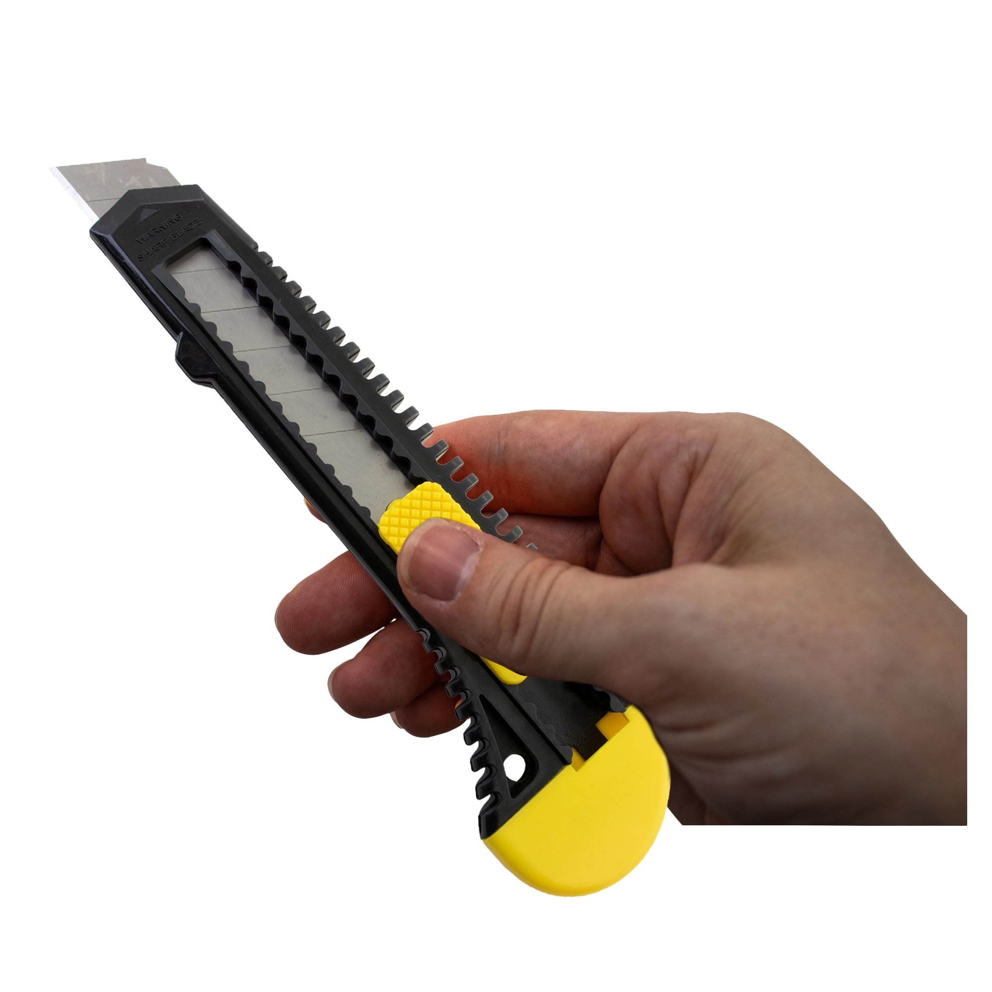 10 Bulk Utility Knives Box Cutters Snap Off Blades Black